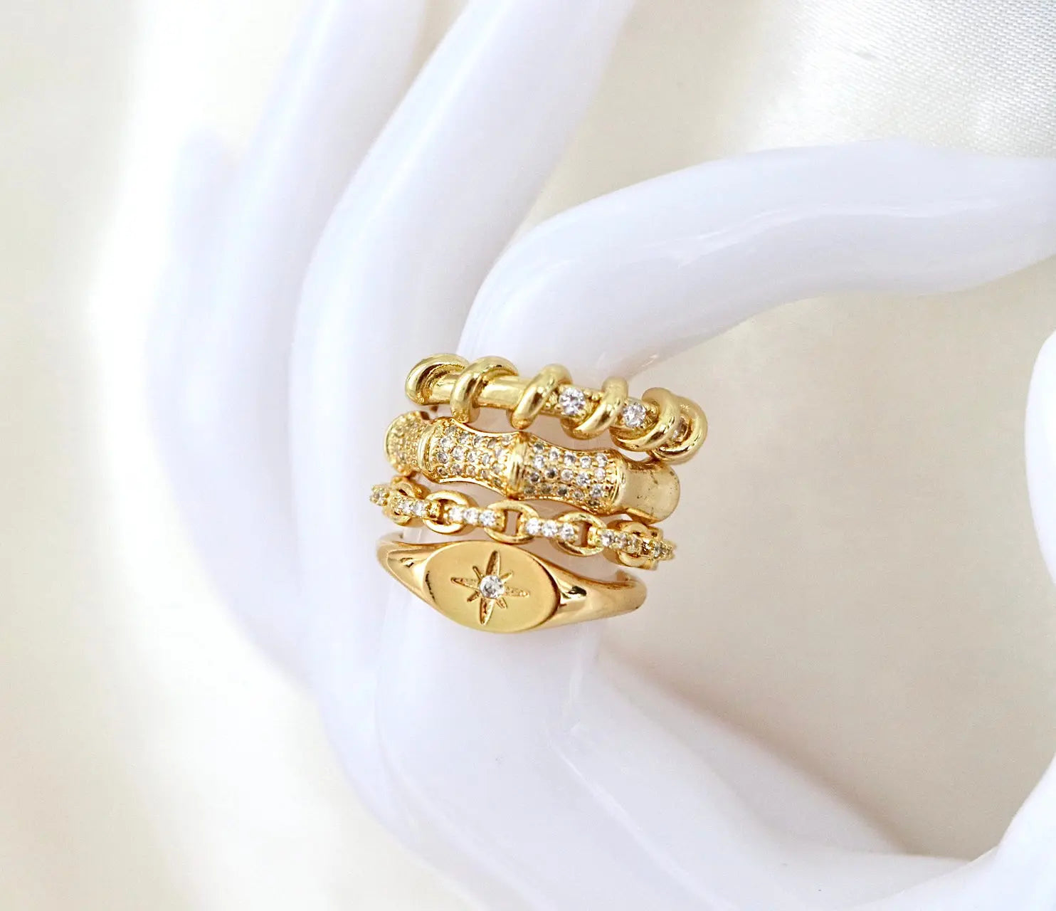 Semi-Fine Gold Trendy Rings | Luxury Jewelry Gifts – Reluxe Vintage